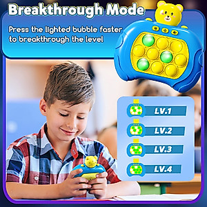 Pop It Game Light Up Fidget Toys - Handheld Sensory Toys for Kids, Teens & Adults - Autism & Birthday Gifts