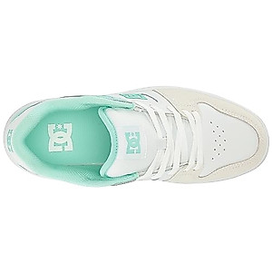 DC Women's Manteca 4 Platform Low Skate Shoe, Mint, 8.5