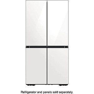 SAMSUNG RAF18DUU35 BESPOKE 4-Door Flex(TM) Refrigerator Panel in White Glass - Top Panel