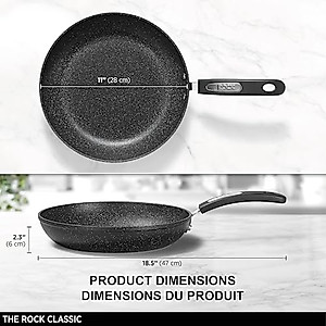 Starfrit The Rock 11" Fry Pan, Bakelite Handle 030936-004-0000,Black