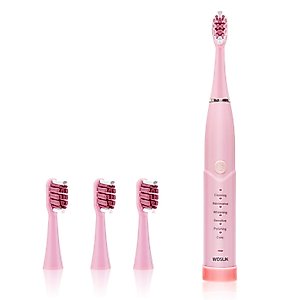 CIVIE Sonic Electric Toothbrush for Kids and Adults, 6 Modes with 2 Min Build in Timer, Travel Portable Ultrasonic Toothbrush with 4 Brush Heads USB Charging Power Whitening AutoToothbrush