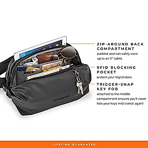 Briggs & Riley Delve Crossbody Sling Bag, Black