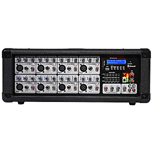 Rockville RPG2X15 Powered Bluetooth Mixer+(2) 15" Speakers+Stands+Wireless Mics