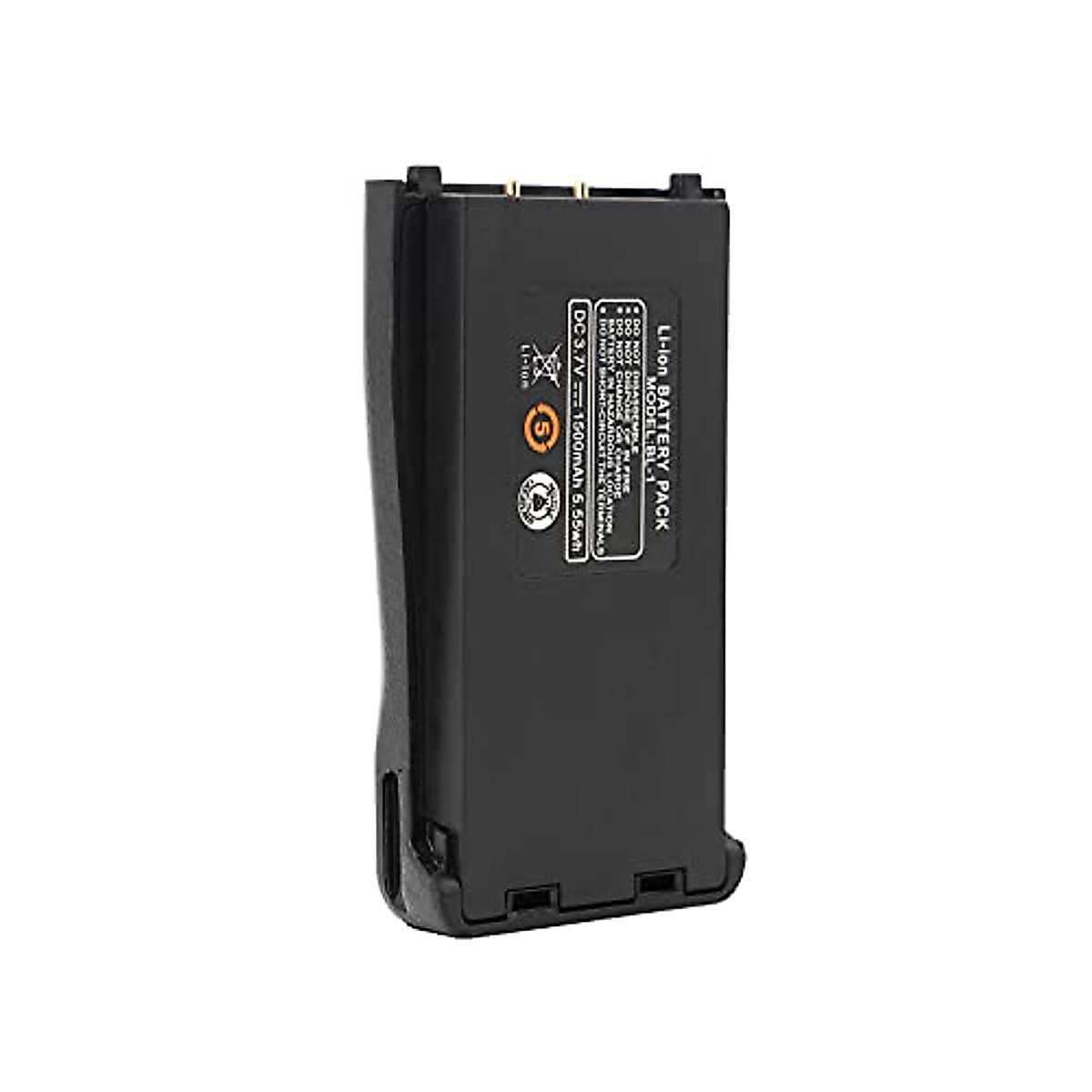 Rechargeable Walkie Talkies Battery Pack Replacement with Case - Original 1500 mAh Li-ion Battery for Baofeng BF-888S, Arcshell AR-5, Pxton PX-888S Walkie Talkie (4 Pack)