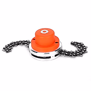 Walfront Multifunctional Spiral Chain Trimmer Head Replacement Head Garden Lawn Mower Accessories Outdoor Grass Trimmer 148*115*70mm