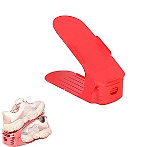 Shoe Space Saver,Double Deck Easy Shoe Stacker for Sneakers - 3-Level Shoe Shelf Space-Saving Storage Shoe Stacker Holder Harrod