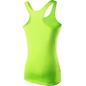 NELEUS Women's 3 Pack Compression Athletic Tank Top for Yoga Running,Green,Blue,Red,EU 2XL,XL