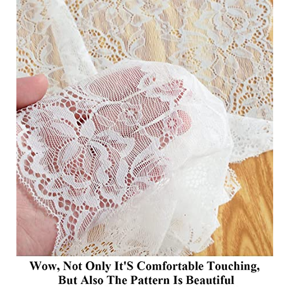 Vintage-Lace-Table-Runner 12x120-Inch Wedding Bridal Lace Table Runners Flower Table Runner Tea Party Tablecloth White Lace Runner