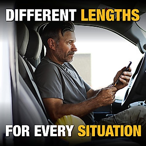 DEWALT Lightning to USB Cable — Reinforced Braided Cable for Lightning — Charger Cord Compatible with iPhone — Apple Compatible Charging Cable… (USB A to Lightning, 10 Foot)