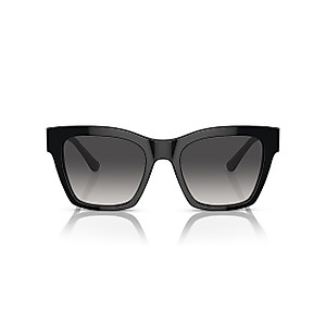 Dolce & Gabbana Women's Round Fashion Sunglasses, Black/Grey Gradient, One Size