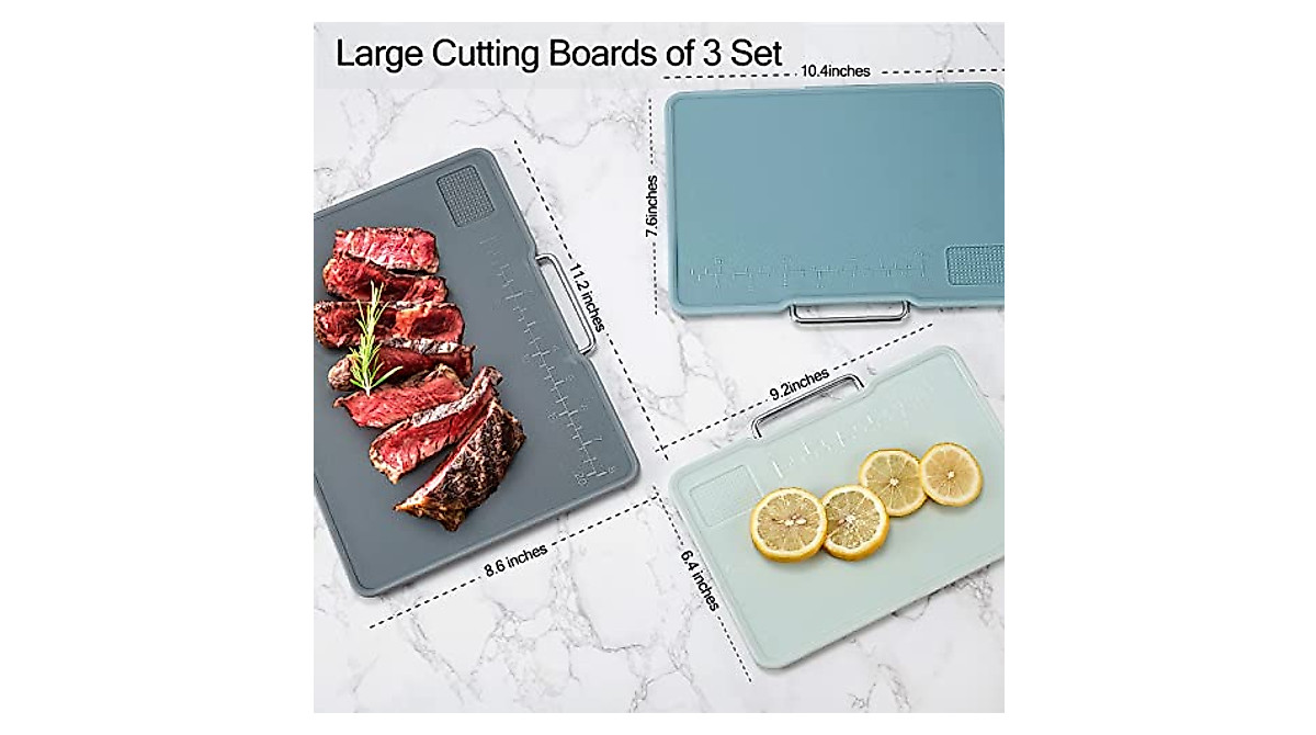 Domonic Home Cutting Board Set | Durable & Dishwasher Safe
