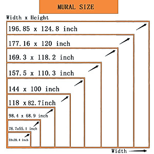 BEVEPE Purple Universe Stars Galaxy Wall Murals, 3D Wall Mural Wallpaper for Bedroom Walls, Wall Stickers Decals Good Breathability Apply to Bathroom Kitchen（78.7" W x 55.2" H）