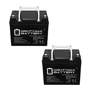 Mighty Max Battery 12V 35AH INT Replacement Battery for DURDC12-35J - 2 Pack