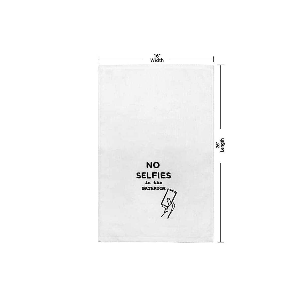 Indecor Home 2 Pack Hand Towels, Cute Funny Decor, for Bathroom, Kitchen Sink, Finger Tip Towels 100% Cotton, Plush and Super Absorbent 16x26 Inches