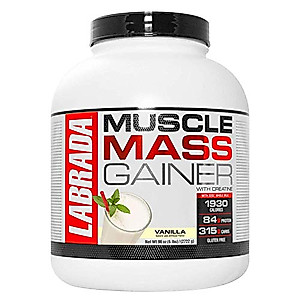 Labrada Nutrition Muscle Mass Gainer, Vanilla, 6 Pound (Packaging may Vary)