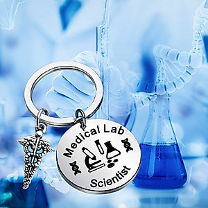 TGBJE Medical Lab Scientist Gift Medical Lab Scientist Keychain Lab Assistant Gift Medical Laboratory Scientist Gift (Lab Scientist)