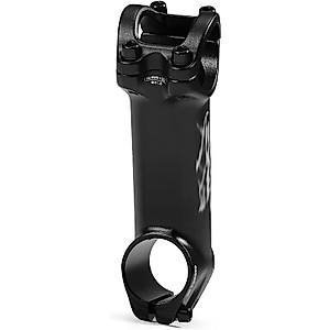 ZECHAO 17 Degree Bike Stem,Ultralight Bike Stem 60/70/80/90/100/110mm Mountain Road Bike Stem for 31.8mm Handlebar Stem Bike Stem (Color : Black, Size : 80mm)