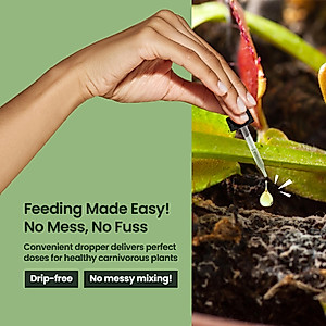4oz Carnivorous Plant Food & Venus Fly Trap Food - Feeds up to 500 Times, Tropical Plant Fertilizer for Carnivorous Plants, Premium Liquid Carnivorous Plant Fertilizer & Feeding Supplement for Growth