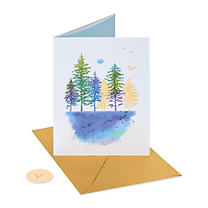 Papyrus Blank Card (Watercolor Trees)