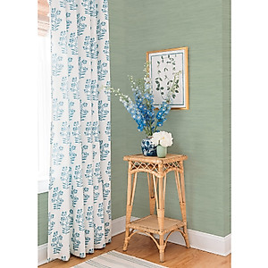NuWallpaper x Social Social Classic Faux Grasscloth Peel and Stick Wallpaper, Sage
