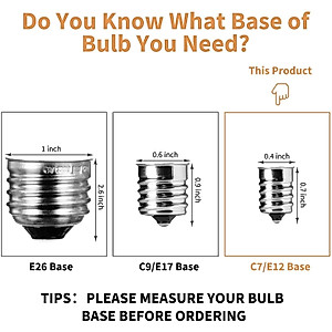 Brightown G40 Replacement Light Bulbs, Clear Globe Bulbs Replacement for Outdoor String Light, E12 Candelabra Base, Incandescent Round Bulbs for Patio Cafe Bistro Decor, 5W 120V, Warm White, 25 Pack