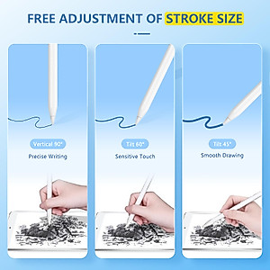 8 Pack Replacement Tips for Apple Pencil 1st and 2nd Generation, Accessories Compatible with iPad Pro Pencil Nibs