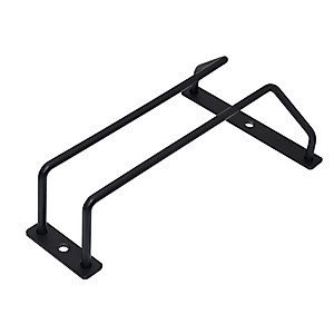 ZOOHOT 7-Inch Black Wine Glass Rack - Under Cabinet Stemware Wine Glass Holder for Bar Kitchen (1 Rows, 3 Pack)