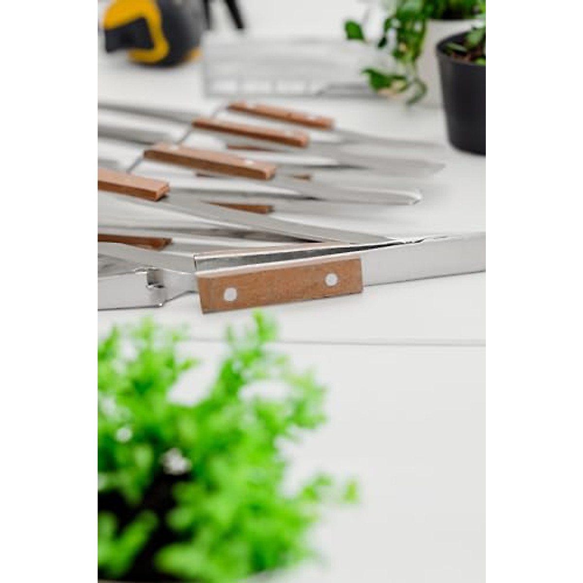 Fiber Grip Tweezers Jewelry Hobby Craft Soldering Fiber Grip Cross Locking Set Bent and Straight Tip 5 PCS By JTS