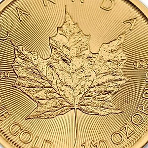 1979 - Present (Random Year) CA 1/10 oz Canadian Gold Maple Leaf Coin Brilliant Uncirculated (BU) with a Certificate of Authenticity $5 BU