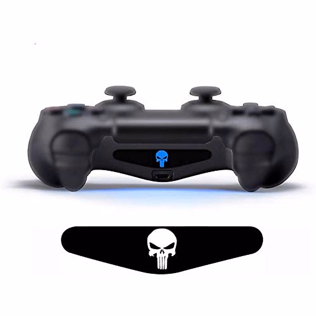 1 PCS Custom Game Light Bar Stickers Decal LED Cover Lightbar Film For PS4 Controller (1Set)