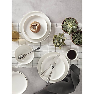 Oneida White 24 Seven Piece Dinnerware Set, 12 Count, Dorm Necessities, Dorm Essentials
