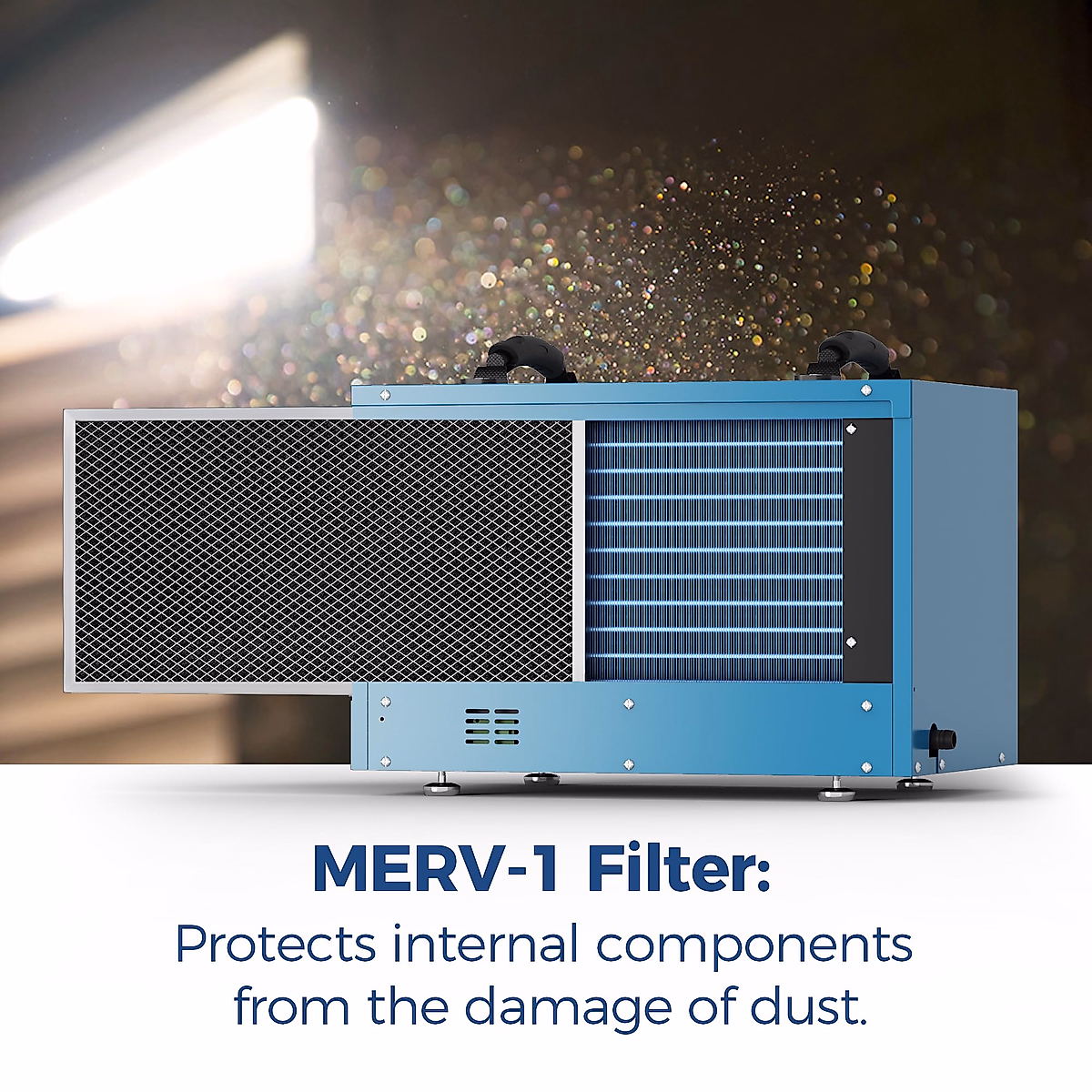 ALORAIR Commercial Dehumidifier 113 Pint, with Drain Hose for Crawl Spaces, Basements, Industry Water Damage Unit, Compact, Portable, Auto Defrost, Sentinel HD55