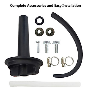 Fuel Valve Petcock with Lever Screw Fit for Honda Recon 250 TRX250, Honda Rancher TRX350, Honda Rancher TRX420, Honda Foreman TRX450, Honda Foreman Rubicon TRX500FA, Fuel Tank Switch Valve Part