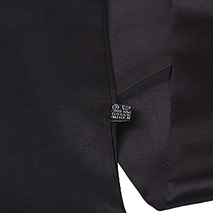 Leeven 2 Pcs Silky Satin Edge Scarves 4.5”x54” Large Wig Grip Band Women Satin Headband For Lace front Wigs Non Slip Hair Wrap Black Satin Edge Laying Scarf For Makeup, Facial,Sport,Yoga