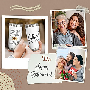 JOLOCHILL Retirement Gifts For Women 2023, Happy Retirement, Coworker Gifts For Women, Going Away Gift For Coworker Woman, Office Gifts For Women, Retirement Gifts For Women, Retirement Tumbler 20Oz