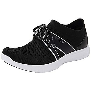 TRAQ by Alegria Qool Womens Smart Walking Shoe Black 11 M US