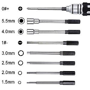 Multifunctional 8 In 1 Screwdriver Set Repair Tool Kit Hexagon Socket For Car Drone Plane Spanner Electric Tools