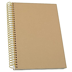 Yansanido Large Spiral Notebook, 5 Pcs B5 Thick Paper Hardcover 7mm College Ruled 5 Colors 150 Sheets -300 Pages Journals for Study, Work, Travel and Notes (5 Color)