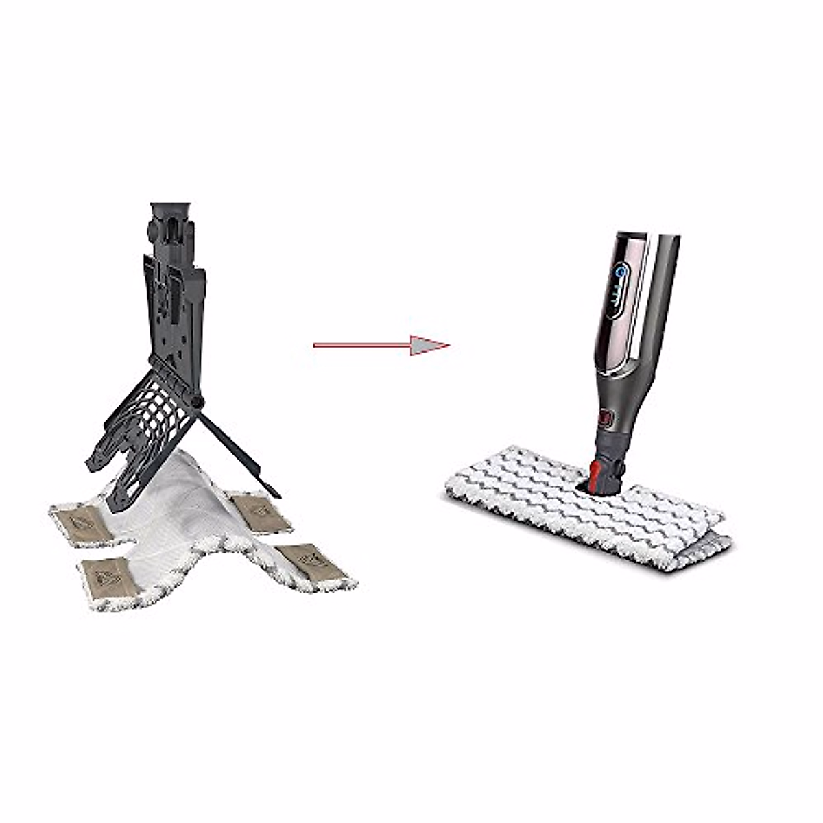 6Pack Steam Mop Pads Replacement for Shark Lift-Away Pro & Genius Steam Pocket Mop System S3973 S3973D S3973WM S5001 S5002Q S5003A S5003D S5004 S5004W S6001W S6001WM S6002 S6002C S6003D S6003W P184WQ