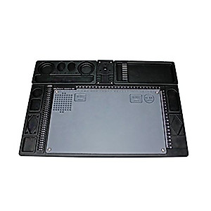 Vision Scientific VS-10FZ-IFR07 Simul-Focal Trinocular Stereo Zoom 7x-45x Microscope with Barlow Lens, 144-LED Ring Light, Repair and Maintenance Platform for Soldering and, Cell Phone Repair