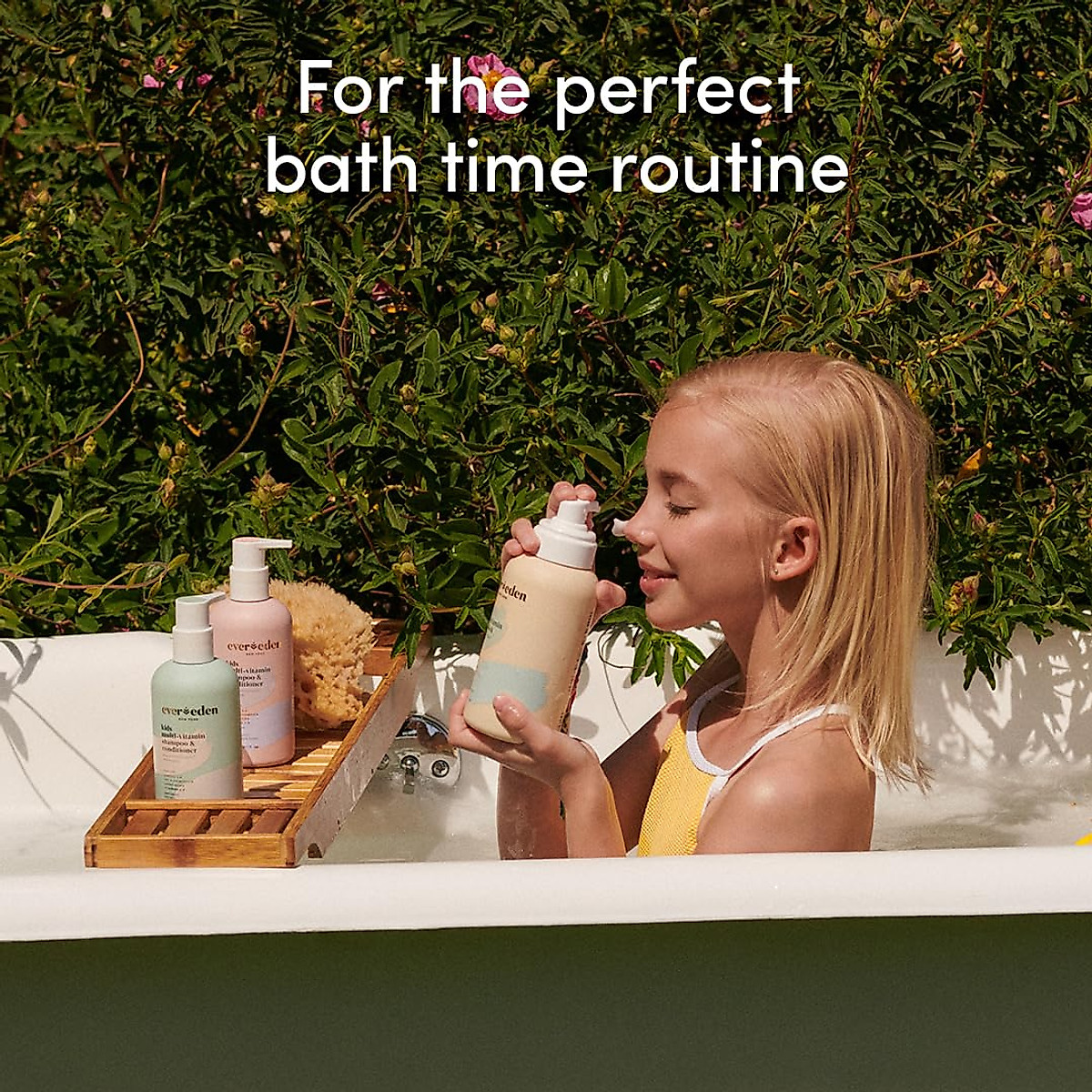 Evereden Kids Shampoo and Conditioner 2 in 1: Cool Peach, 8.5 fl oz. | Gentle Kids Skin Care | Non-toxic and Clean Ingredients