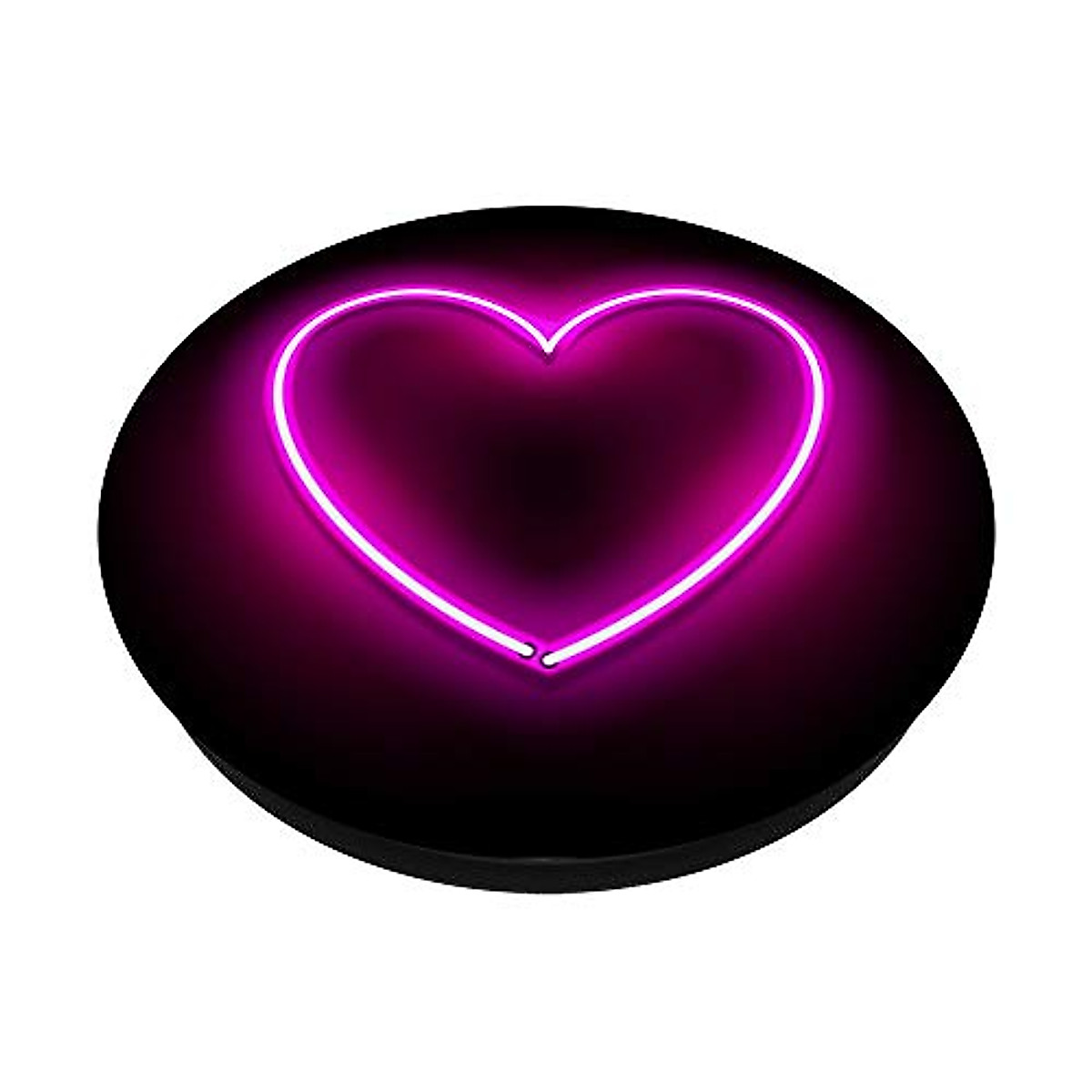 Single Pink Heart Love Phone PopSockets PopGrip: Swappable Grip for Phones & Tablets