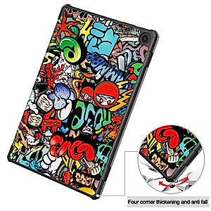 Case for Amazon Fire Max 11 Tablet (13th Generation, 2023 Release), Slim Folding Stand Cover Case for Fire 11 Tablet with Auto Wake/Sleep, Graffiti