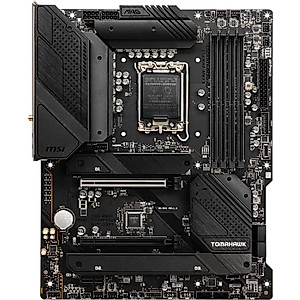 MSI MAG B660 Tomahawk WiFi DDR4 Gaming Motherboard (ATX, 12th Gen Intel Core, LGA 1700 Socket, DDR4, PCIe 4, 2.5G LAN, M.2 Slots, Wi-Fi 6)