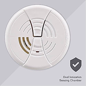 First Alert BRK FG250B Dual Ionization Smoke Alarm with 9-Volt Battery, 1", White