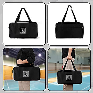 Graphite Pickleball Paddles Set of 6, 2024 USAPA Approved, 2 Kids & 4 Adult Paddles, Fiberglass Surface (CHS), Polypropylene Lightweight Honeycomb Core, 6 Pickleball, 4 Replacement Soft Grip + Bag