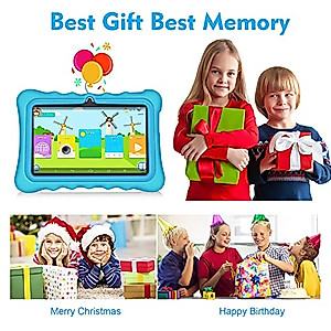 Hd Tablet Wifi Bluetooth Android Game Tablet,7inch Ips Display Screen,Christmas Birthday Gift,2gb Ram+16gb Rom,3000mah Battery,Android-11 System (Blue)