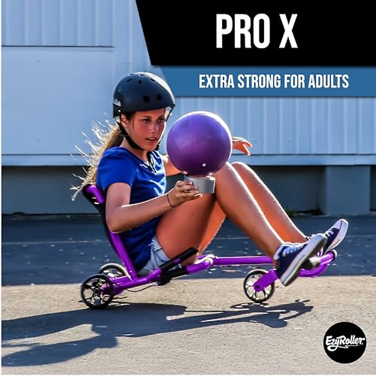 EzyRoller New Pro-X Ride On Toy for Kids and Adults - Purple