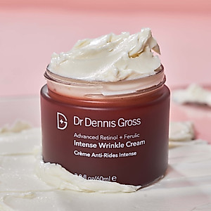 Dr Dennis Gross Advanced Retinol + Ferulic Intense Wrinkle Cream | Intensely Hydrating to Visibly Transform Skin and Repair the Moisture Barrier | 2 oz