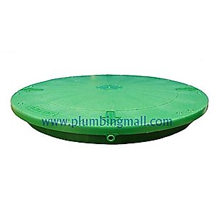 TUF-Tite 24" Heavy Duty Flat Riser Lid for TUF-Tite Risers or Corrugated Pipe Risers, Green